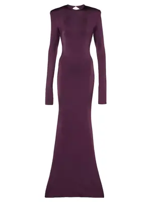 Victoria Beckham Open-back Gown - Purple