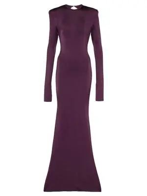 Victoria Beckham Open-back Gown - Purple