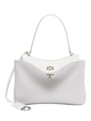 Balenciaga Rodeo Medium Leather Tote Bag - White