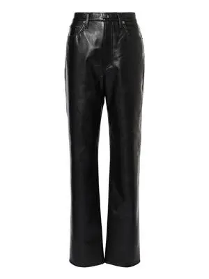 AGOLDE 90's Pinch Waist High-rise Straight Pants - Black