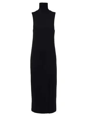 Vince Turtleneck Midi Dress - Black