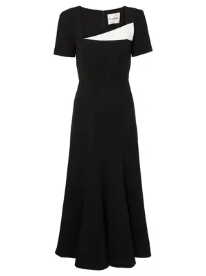 Roland Mouret Cady Midi Dress - Black
