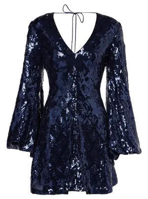 Remain Birger Christensen Sequined Minidress - Blue