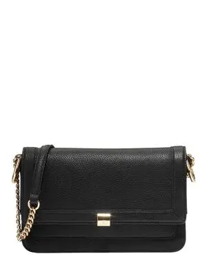 Cole Haan Daniella Leather Chain Shoulder Bag - Black
