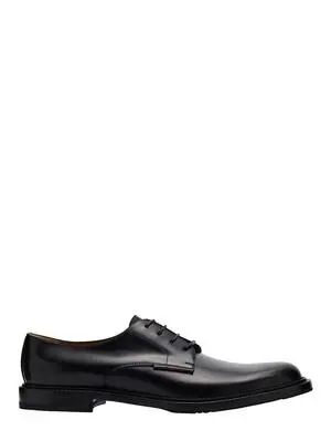 Gucci William Leather Derby Shoes - Black