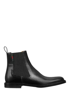 Gucci William Leather Chelsea Boots - Black