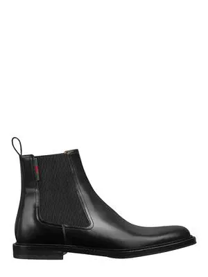 Gucci William Leather Chelsea Boots - Black