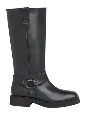 Whistles Matteo Leather Heeled Knee-high Boots - Black