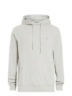 ALLSAINTS Ramskull-embroidered Cotton Hoody - Carbon Grey