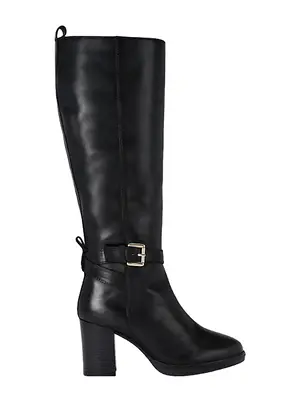 Kurt Geiger Sage Knee-high Leather Boots - Black