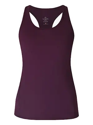 Sweaty Betty Stretch-woven Medium-impact Vest - Midnight Cherry