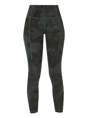 Sweaty Betty Super Soft Abstract-print Stretch-woven Leggings - Green Multi Speckle