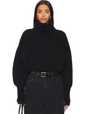 GRLFRND GRLFRND X Emily Gemma Elya Turtleneck Sweater Black