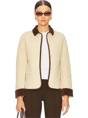 L'academie By Marianna Niki Jacket - Beige & Brown