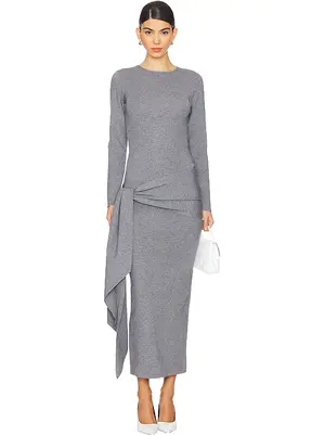 Line & Dot Alira Dress - Grey