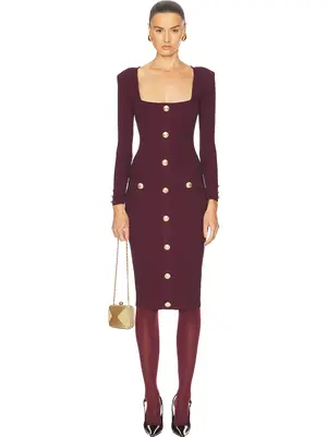 Retrofete Sadelle Knit Dress - Metallic Mulberry