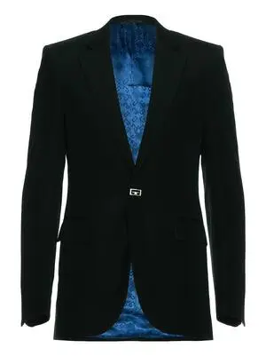 Givenchy Single Breasted Blazer Jacket - Black