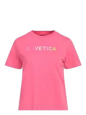 Duvetica DUVETICA Cotton Logo Print T-Shirt Fuchsia