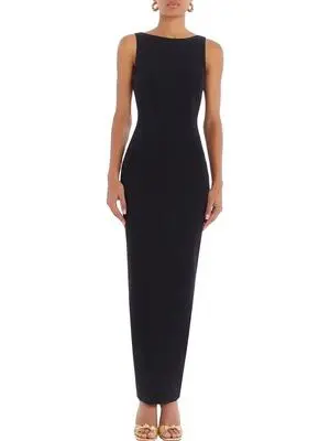 Amanda Uprichard Amanda Uprichard Marbella Maxi Dress Black