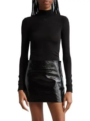 COURREGES Re-edition Second Skin Top - Black