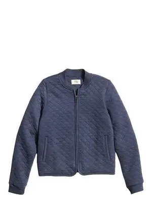 Marine Layer Corbet Quilted Bomber Jacket - Navy