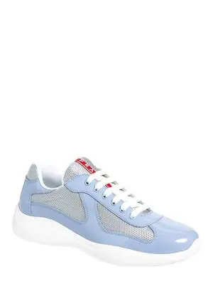 Prada Prada America's Cup Vernice Sneakers Astrale/argento