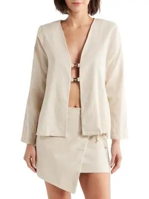 BOAMAR BOAMAR Libia Linen-Blend Jacket