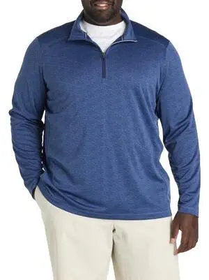 Vineyard Vines Big & Tall Sankaty Quarter-zip Pullover - Waves Navy