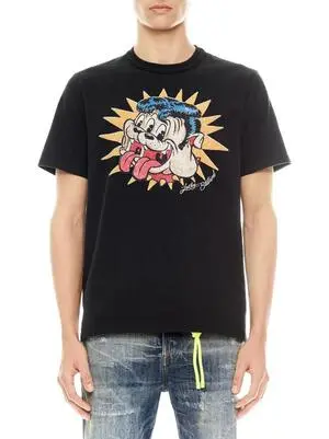 CULT OF INDIVIDUALITY Lucky Bastard Cotton Graphic T-shirt - Black