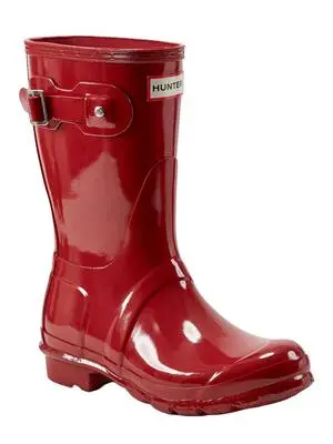Hunter Original Tour Short Gloss Packable Rain Boot - Dorset Cab