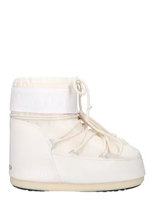 Moon Boot Icon Low 2 Nylon Ankle Snow Boots - Cream