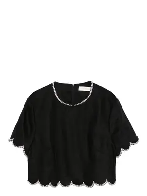 Zimmermann Crush Top - Black