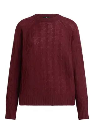 Etro Cable-knit Cashmere Jumper - Red