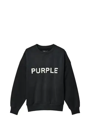 PURPLE BRAND Logo-print Sweatshirt - Black