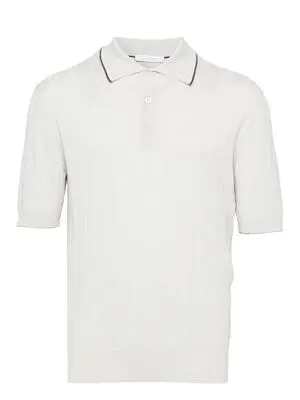 CRUCIANI Cotton Polo Shirt - Grey