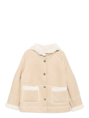 B+AB Panelled Hooded Jacket - Neutrals