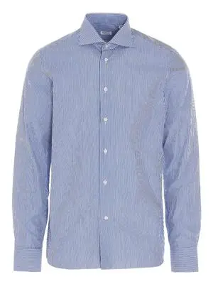 BORRIELLO NAPOLI Striped Shirt - Blue