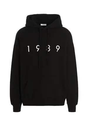 1989 STUDIO Logo-print Hoodie - Black