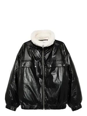 B+AB Faux Leather Jacket - Black