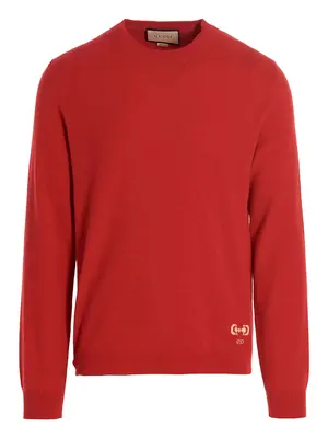 Gucci Jacquard Horsebit Sweater - Red