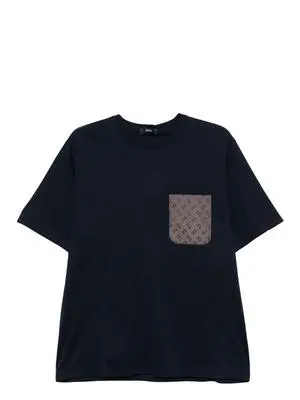 Herno Logo-embroidered T-shirt - Blue