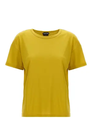TOM FORD Logo Tag T-shirt - Yellow