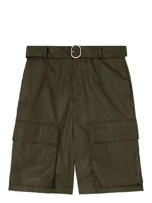 JIL SANDER Belted Shorts - Green