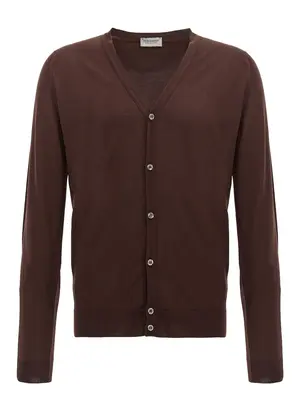 John Smedley Petworth Cardigan - Brown
