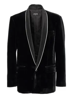 Dsquared2 Velvet Sexy Palm Beach' Blazer - Black