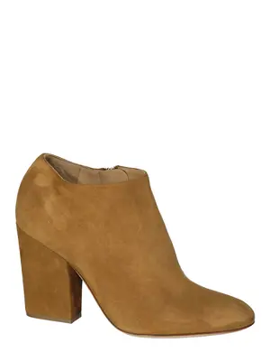 SERGIO ROSSI Leather Ankle Boots - Brown
