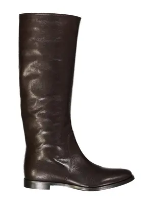 SERGIO ROSSI Leather Boots - Brown