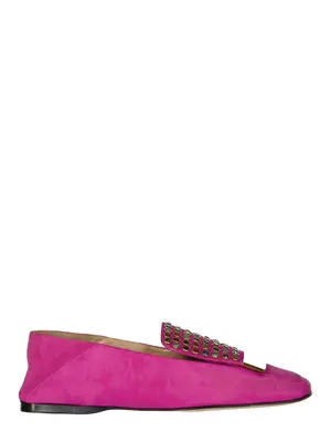SERGIO ROSSI Leather Loafers - Pink
