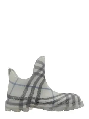 Burberry Marsh Checked Ankle Boots - Grey/blue