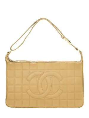 Chanel Lambskin Chocolate Bar Handbag - Beige